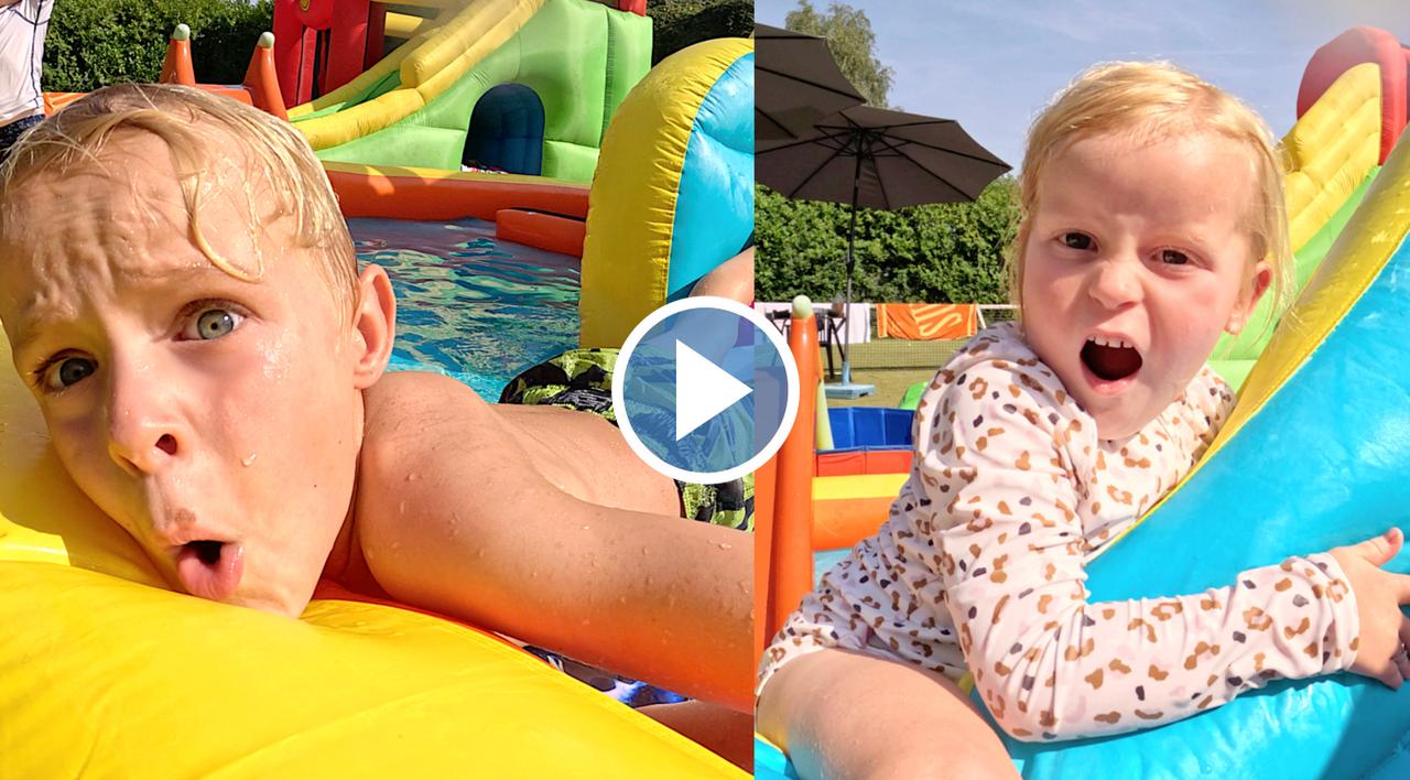 ONS EiGEN WATERPARK GEOPEND NU HET NOG KAN! | Bellinga Vlog #2950 ...